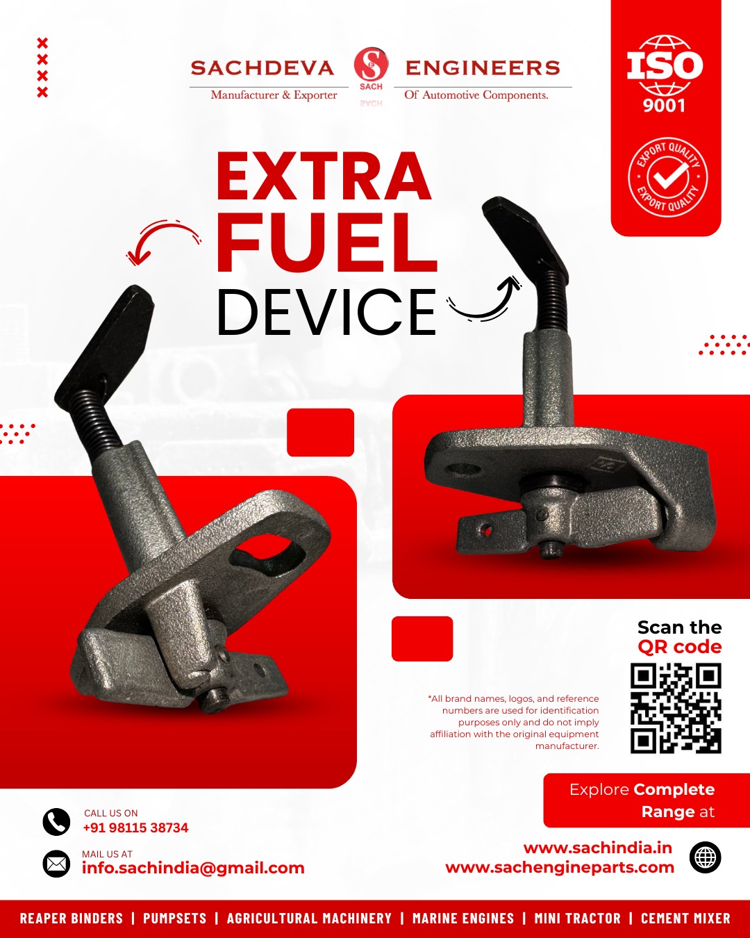 Extra fuel device 3LD510 - Sachdeva Engineers (SACH INDIA)